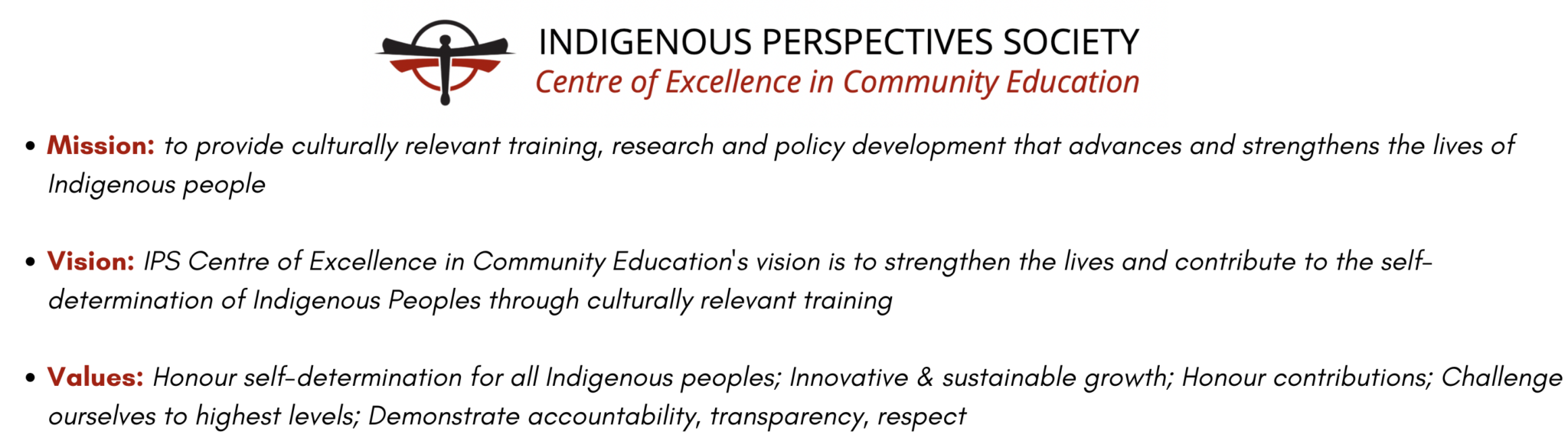 Our Work – Indigenous Perspectives Society